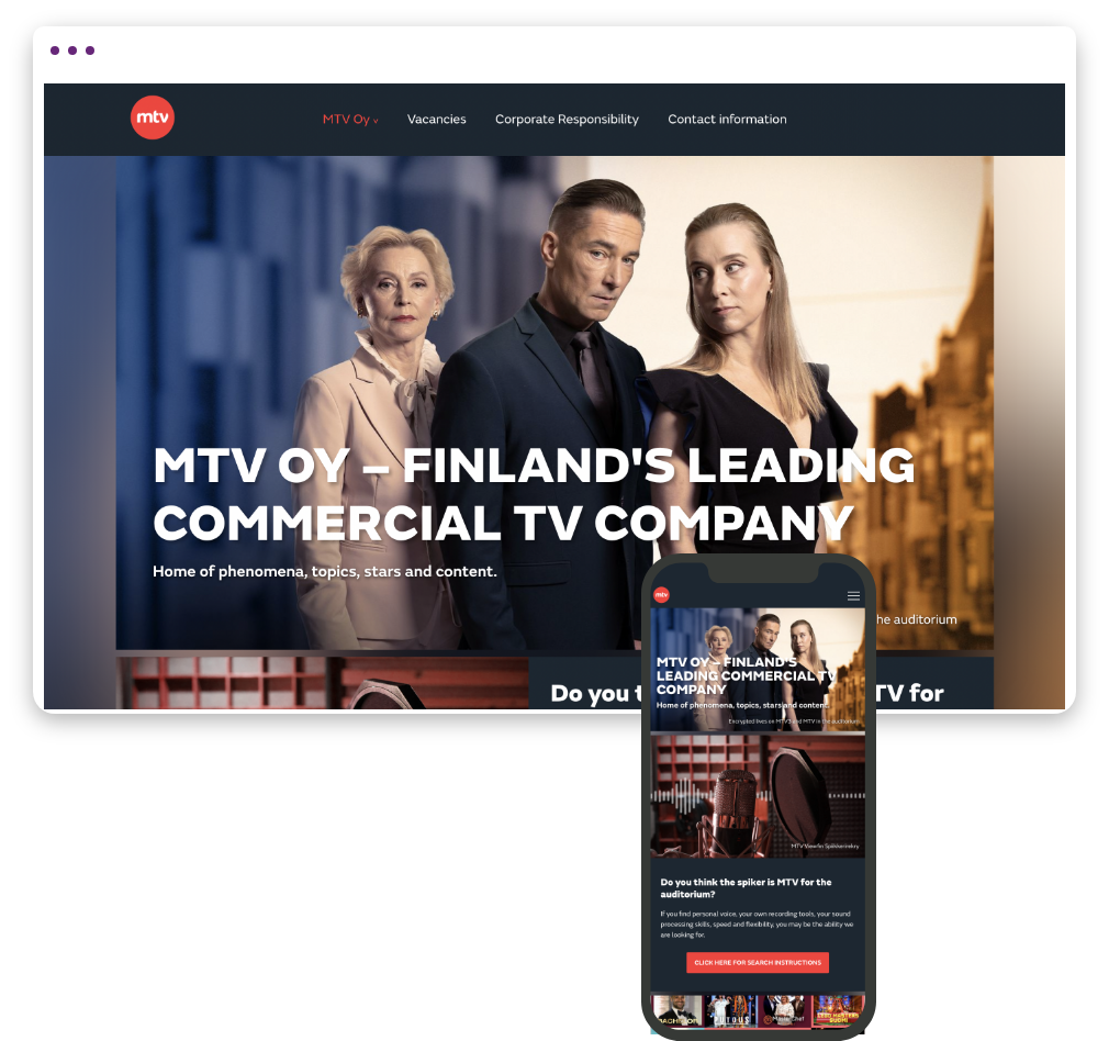 MTV Oy | Media & Entertaining | Client Stories | CoreMedia CMS