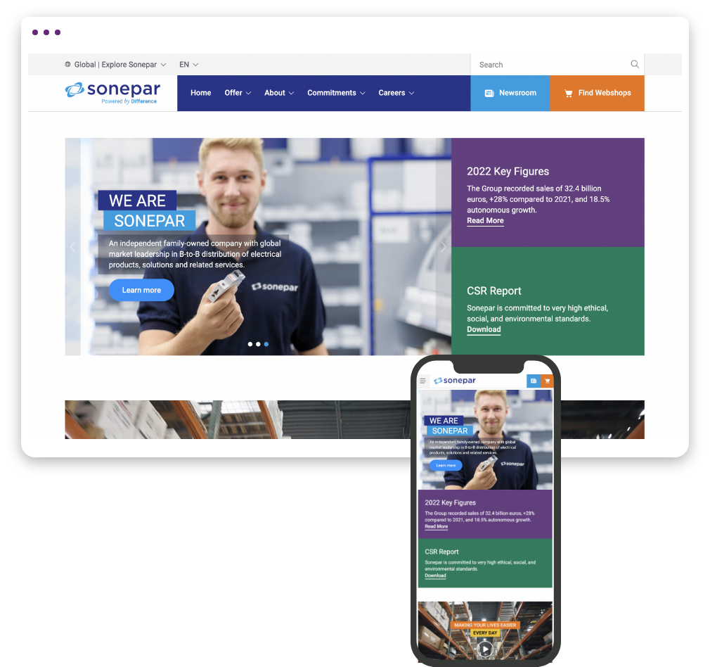 Sonepar | Retail | Client Stories | CoreMedia CMS